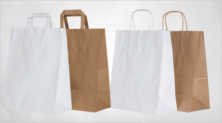 Flat Twisted Handle Bag Production - Paper Box Türkiye - Box Manufacturing